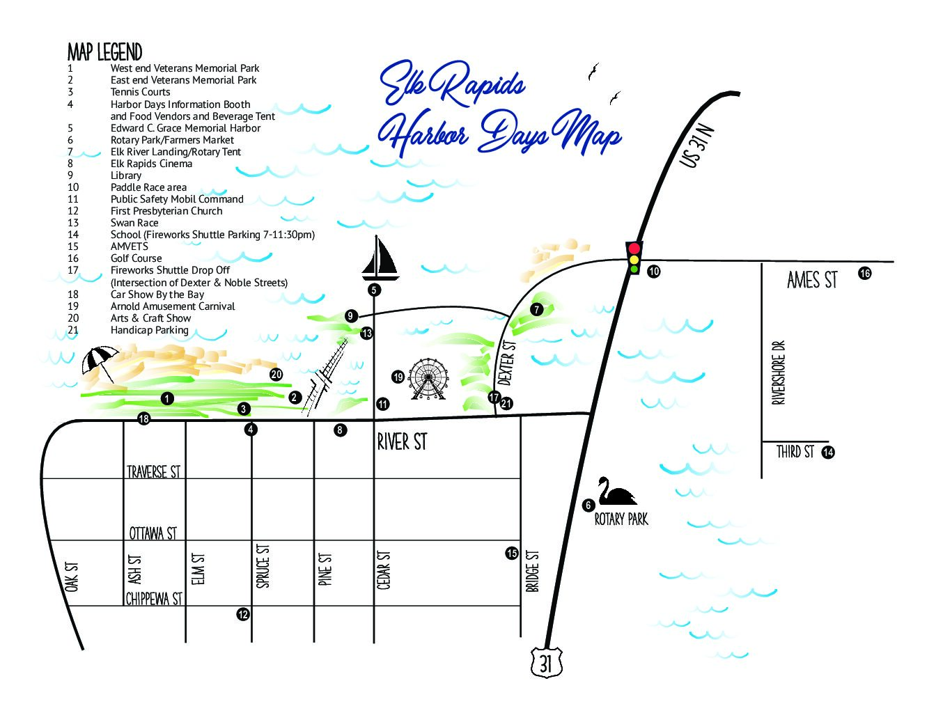 Maps - Elk Rapids Harbor Days