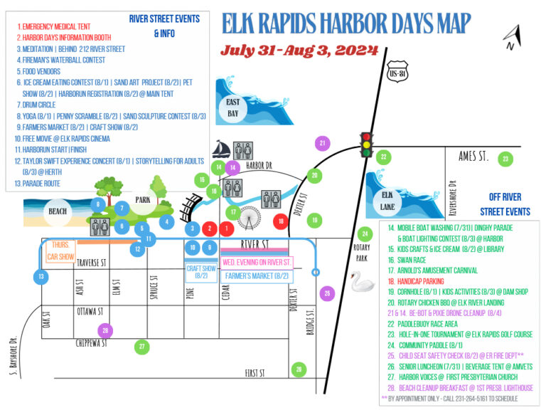 Maps - Elk Rapids Harbor Days